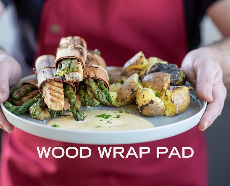 Wood Wrap Pad & Smashed Potatoes » Vegetarisches Rezept von Hermann.BIO