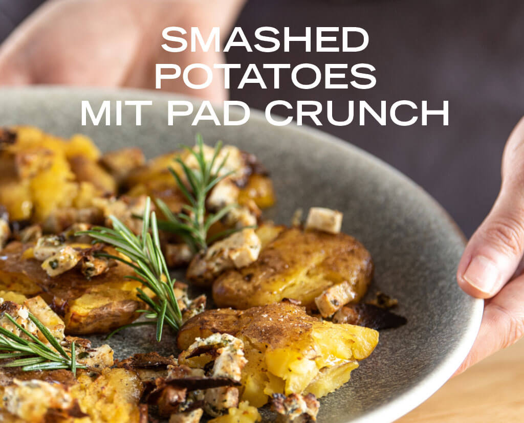 Smashed Potatoes » Vegetarisches Rezept von Hermann.BIO