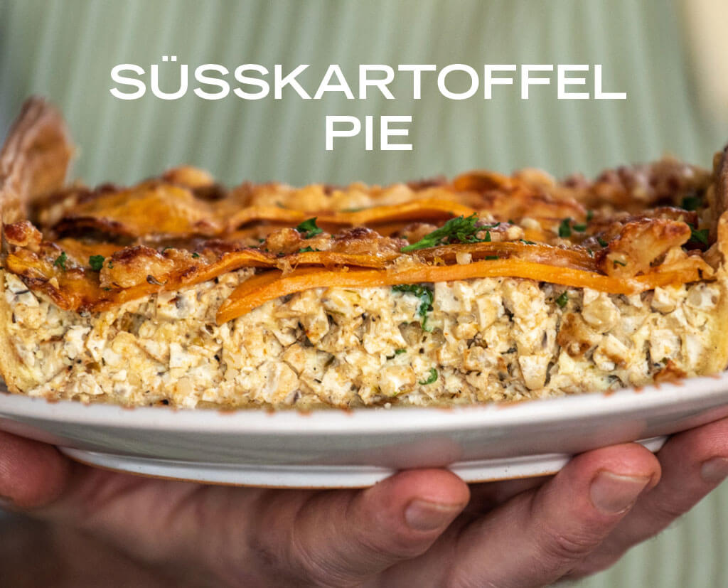 Süßkartoffel Pie » Vegetarisches Rezept von Hermann.BIO